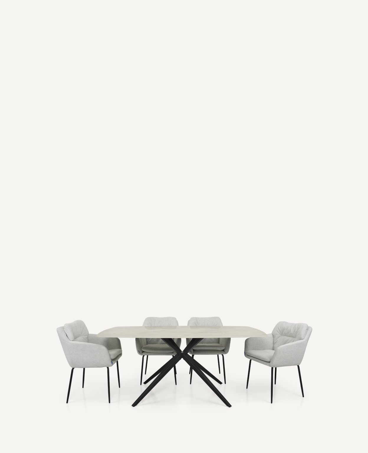Zania Table + Pavel Chairs - Kinsen Home